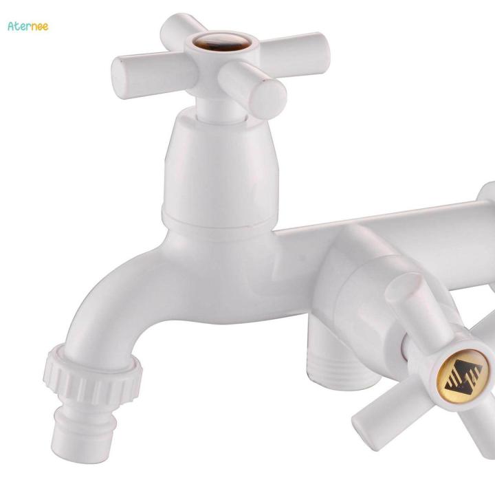 Washing Machine Faucet Garden Tap Outlet Double Control G1/2 Bathroom ...