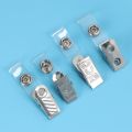 Reusable Stainless Steel for ID Badge Card Holder Lanyard Clips Key ...