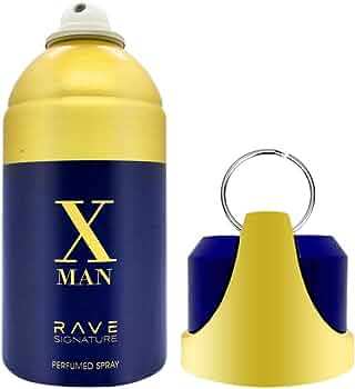 RAVE SIGNATURE X MAN PERFUME DEODORANT BODY SPRAY FOR MAN 250 ML | Daraz.pk