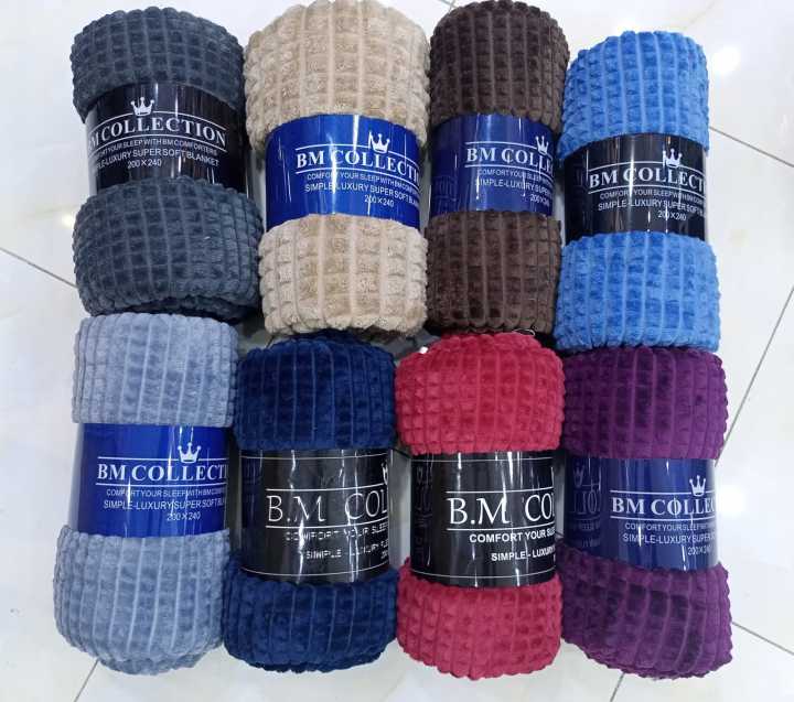 DIAMOND B Double Bed Fleece Blanket Thows By BM COLLECTION King Sized ...