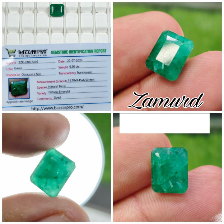 100 % Original Natural Zamurd With Lab Certificate | Daraz.pk