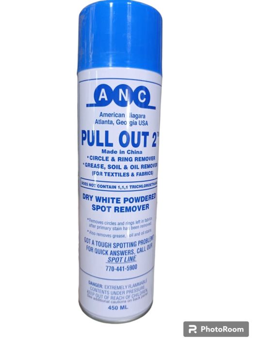 ANC PULL OUT 2 Dry White Powdered Spray Can Stain Spot Remover 450ml ...