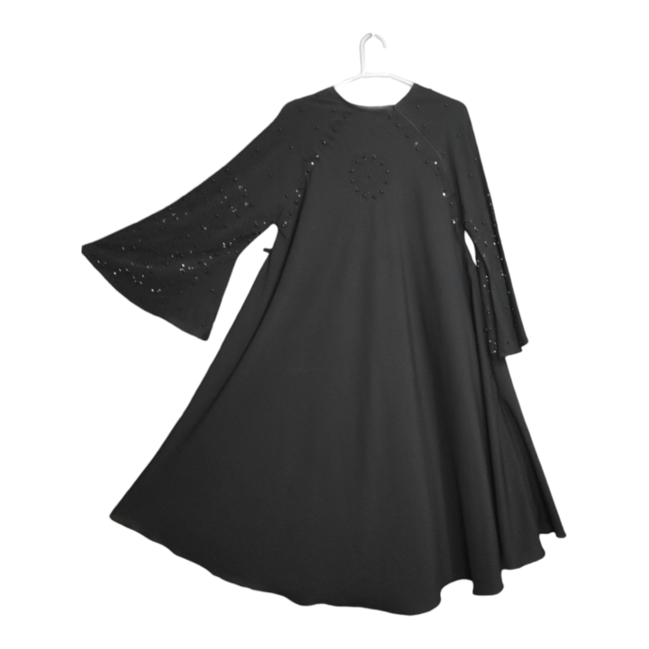 Abyaa Stylish Design | Belt Design | Pearl | Abaya New design Gown ...