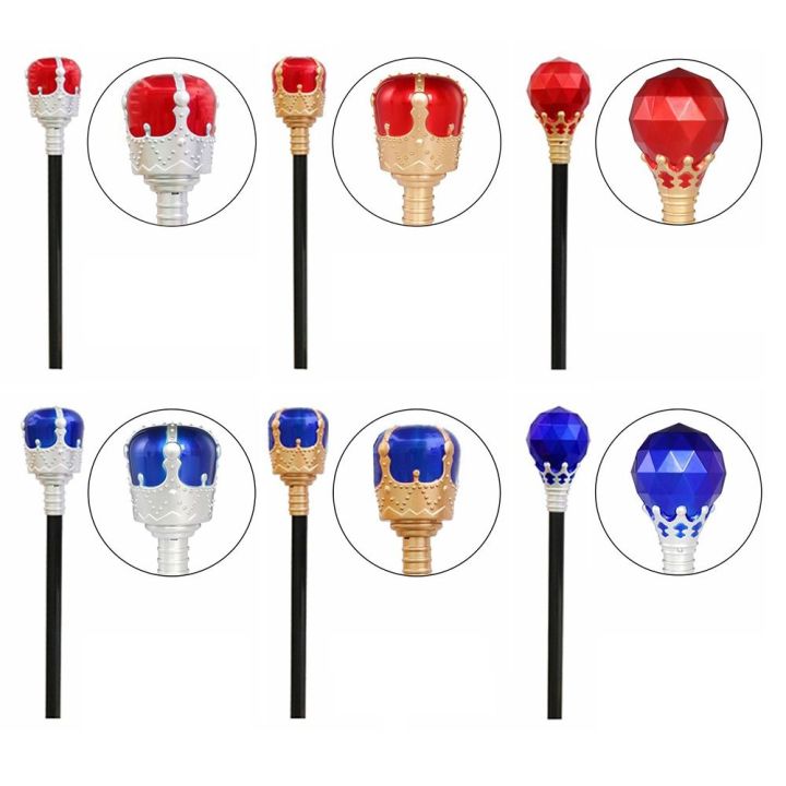 High-quality Plastic King Queen Scepter Performance Cosplay Props ...