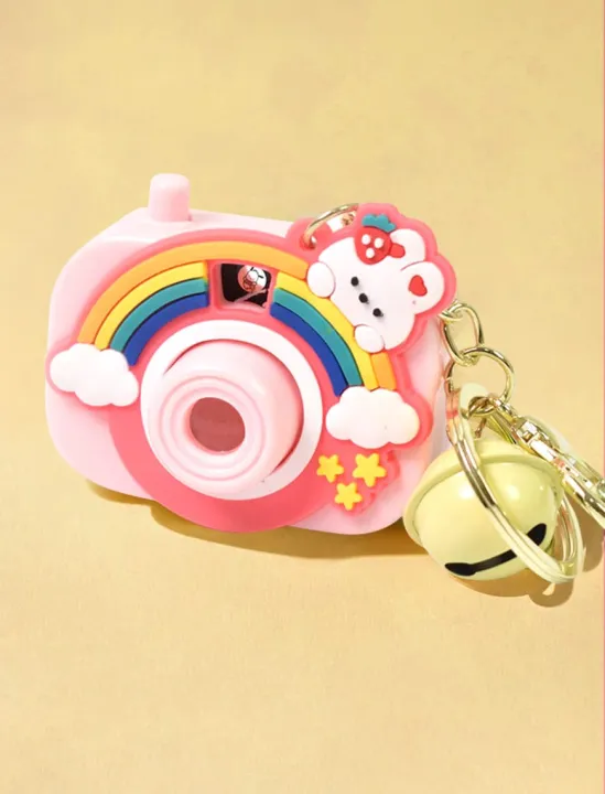 Mini Projector Camera Keychain with Cartoon Character Designs – LED ...