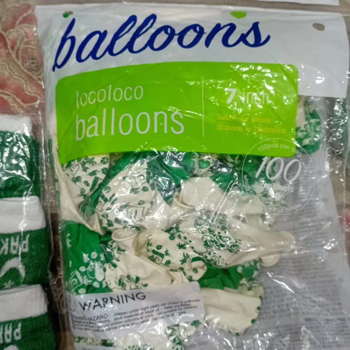 Pakistan Day celebration Air Ballons 7 inch Pack of 100 Pcs | Daraz.pk