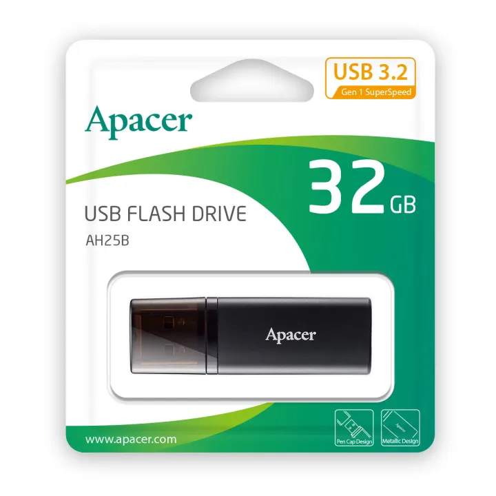 Apacer USB Flash Drive AH25B AH25C USB 3.2 Gen 1 32GB, 64GB, 128GB ...