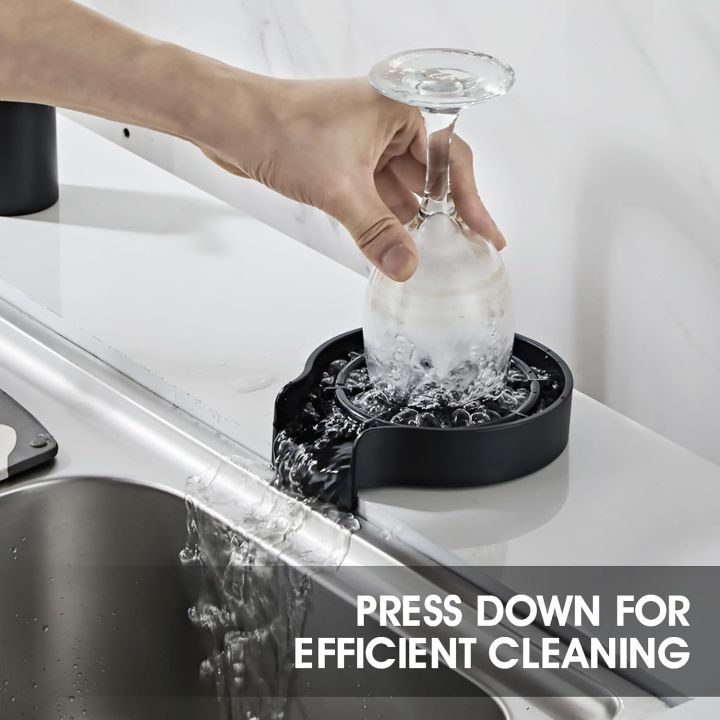 TQ3 Glass Rinser Premium Cup Rinser Cleaner Kitchen Sink Cup Washer ...