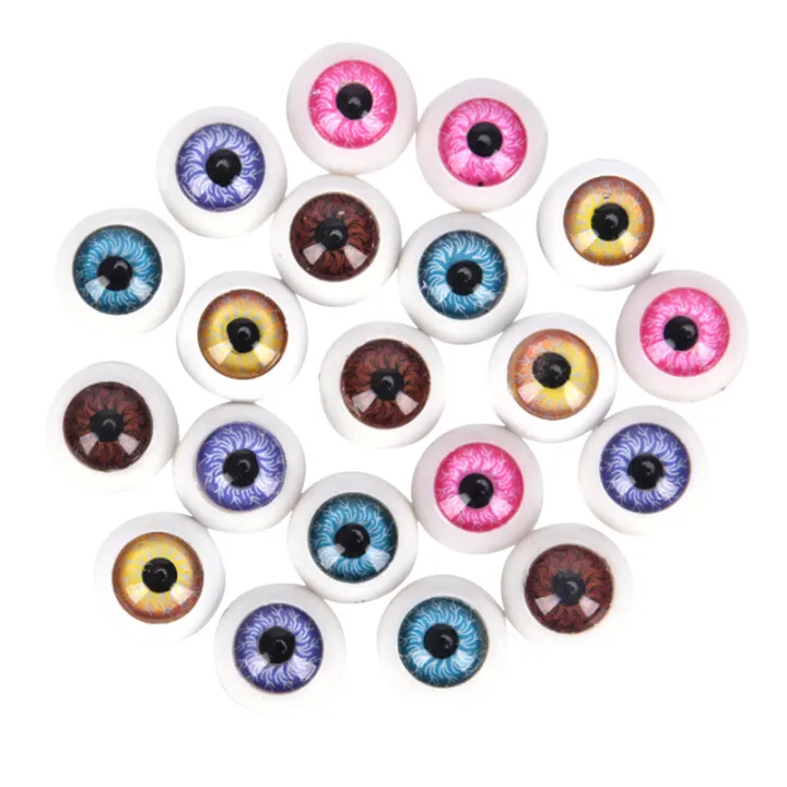 5 Pair Plastic Half Round For Halloween Mask Doll Eyes Fake Mask ...