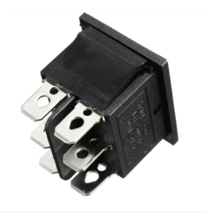5 Pieces- 12V 30A DC Rocker Switch 250V 16A AC 6 Pin 3 Position button ...