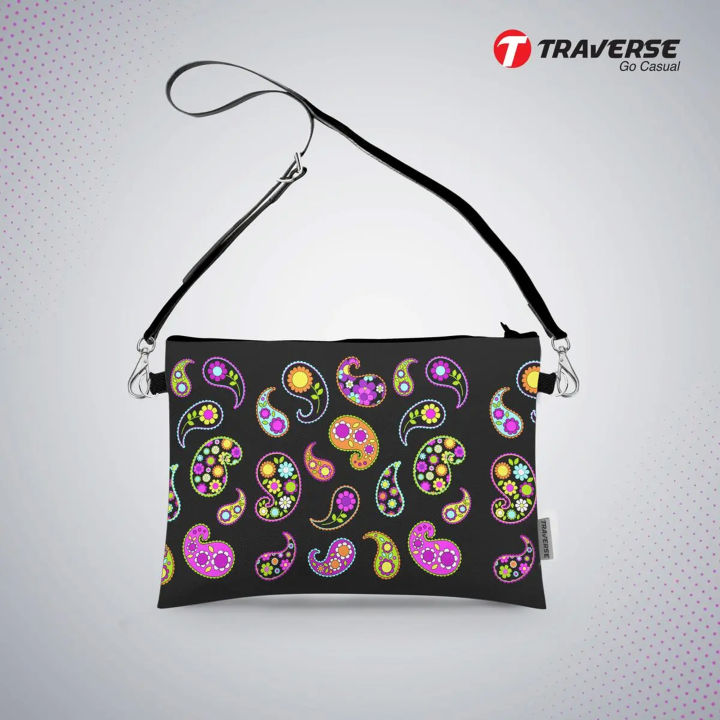 Traverse Floral Design - Girl Pouch (Digitally printed on Cloth) with ...