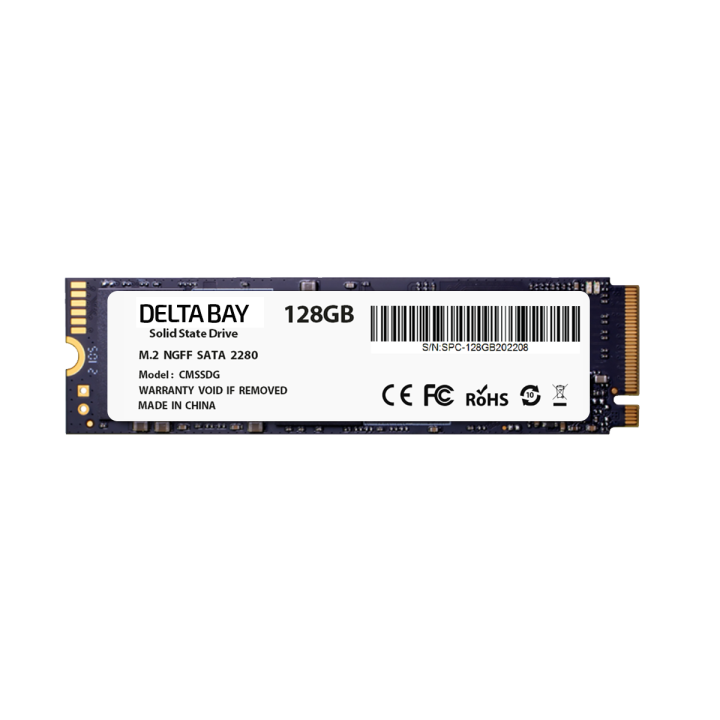 Delta Bay M.2 SSD NVMe PCIe 128GB Single cut NVMe Solid State Drive for ...
