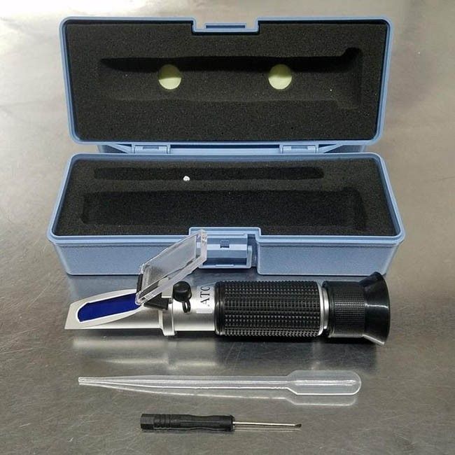 Refractometer 0-90% Brix Meter RHB-90 ATC Handheld Brewing Auto ...
