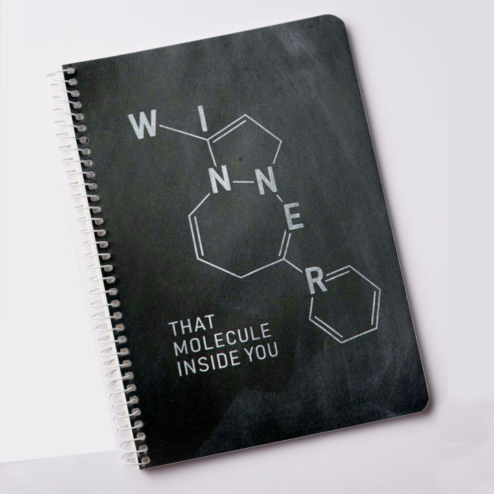 Chemistry Notebook Winner A Molecule Inside You For Students Girls and ...