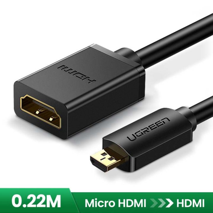 Micro HDMI Adapter HD4K Micro Mini HDMI Male to HDMI Female Cable ...