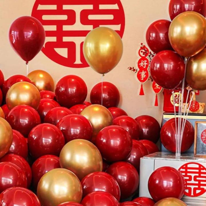 Pack of 50 Balloons(white, Blue, Golden,Pink,Blue, Red,Black,Yellow ...