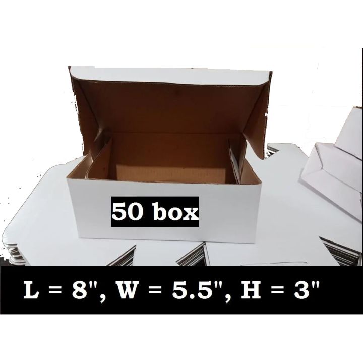 50 Pcs Hard Boxes For Courier & Gift Packing 8 x 5.5 x 3 Inches | Daraz.pk