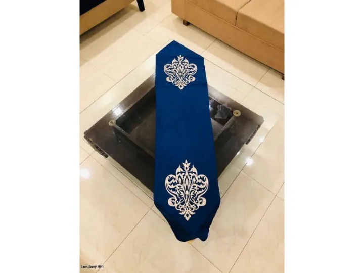 Luxury Velvet Table Runner For Dressing Table | Center Table Non-Slip ...