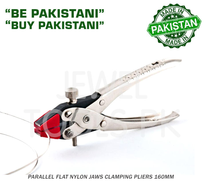Parallel Action Flat NYLON Jaws Clamping Pliers with Screw 140mm DIY ...