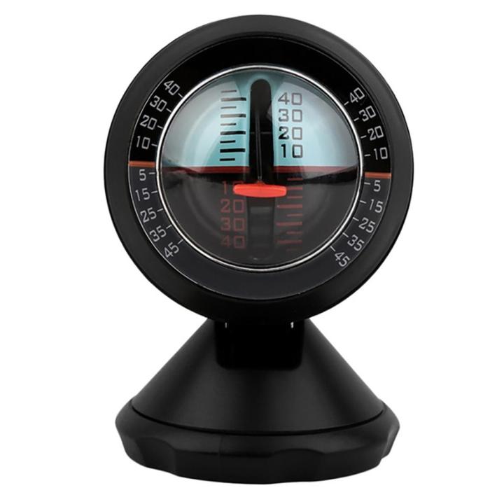 Car Inclinometer Level Tilt Gauge Indicator Angle Slope Level Meter ...