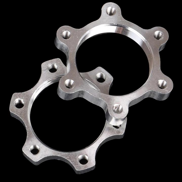 2PCS Bicycle Bike Freewheel Threaded Hubs Disk Disc Brake Rotor Flange ...
