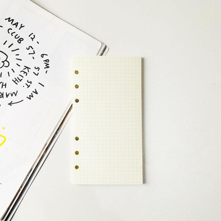 Paper For Binder Paper Grid Sheets Dotted Paper A6 Binder Refill Planner A6 Binder Paper A6 ...