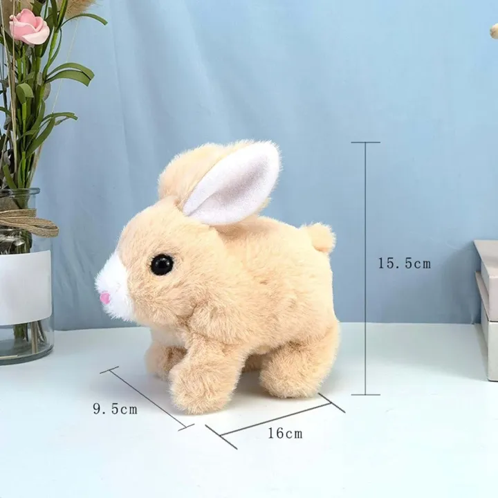 Electric Walking & Jumping Plush Rabbit Bunny Toy with Sound and Motion ...