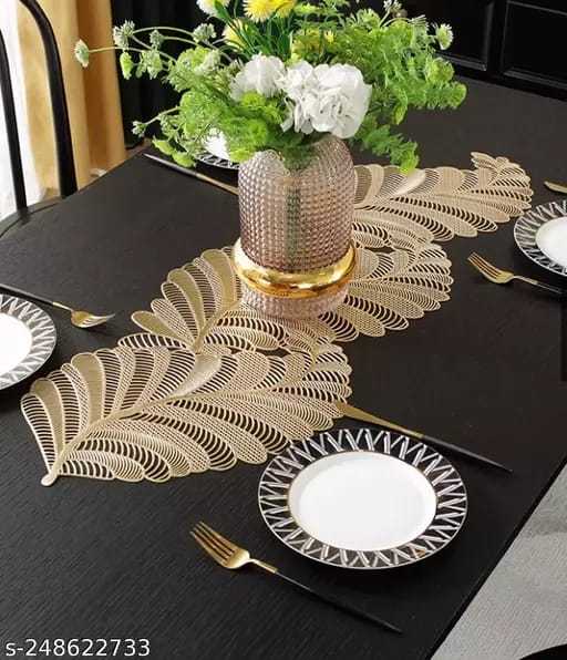 Fun Homes Rectangle Shape RUNNER, Washable Soft Leather Heat Resistant ...