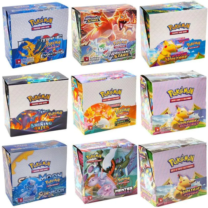 Random 20 cards English Pokemon Card TCG Evolutions Booster Box Trading ...