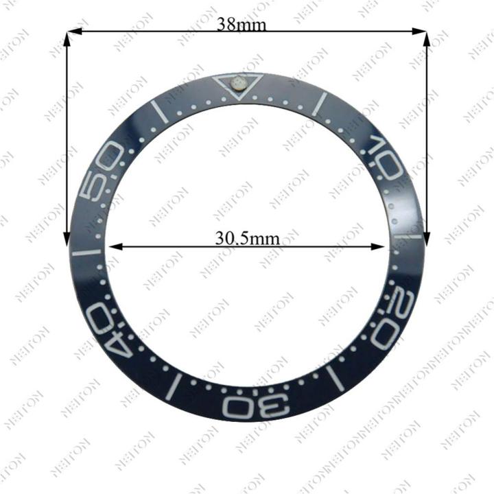 NEITON 38mm Ceramic Bezel Insert For 40mm Mens Watch Watches Replace ...
