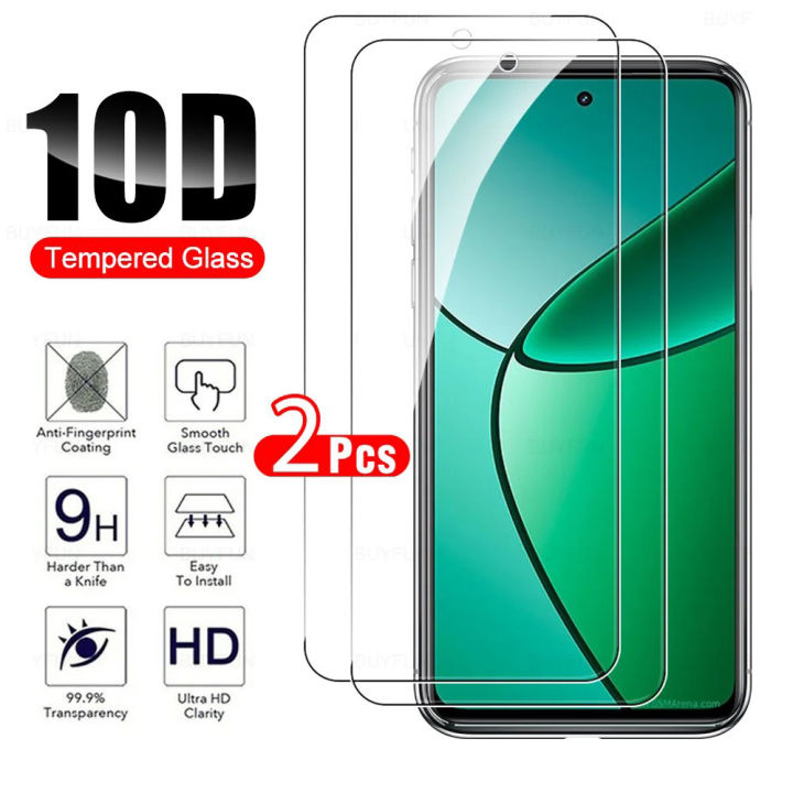 For Realme 12 Plus 5G 2Pcs Tempered Glass Without Black Edge for Realmi ...