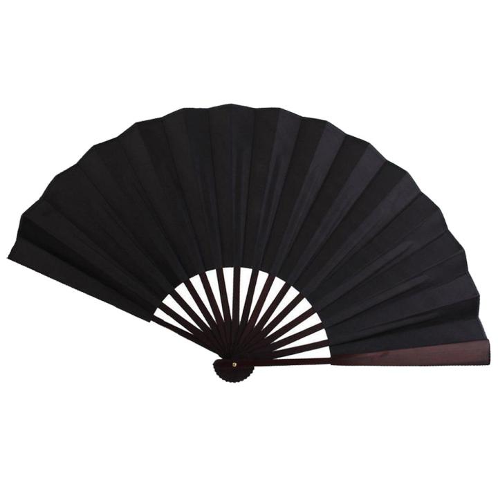 Folding Blank Hand Fan Calligraphy Writing Dancing Fan for Men's 33cm ...