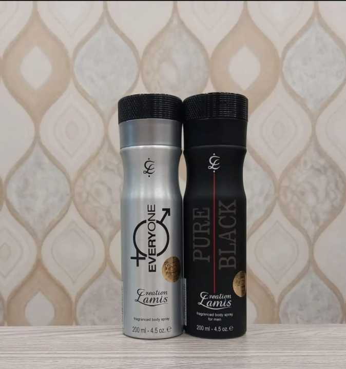 Creation Lamis Pure Black & EveryOne Body Spray 200ml - Original | Daraz.pk