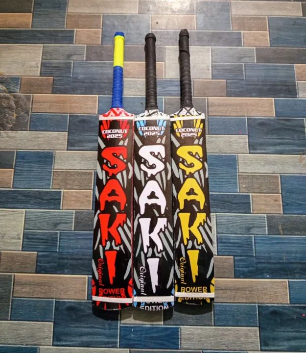 "Saki Tape Ball Cricket Bat - Durable Strong Bat for Power Hitting | 34 ...