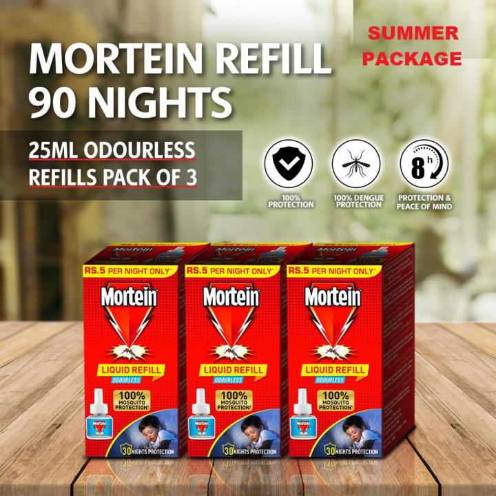 Pack of 3 Mortein Insect Killing Machine Refills 120 Nights (Each ...