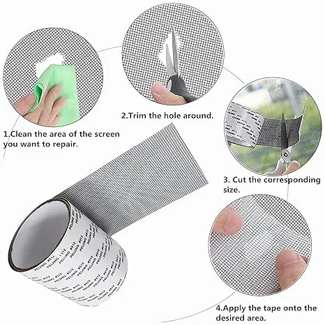 Window Net Anti-mosquito Mesh Screen Repair Tape Repair Broken Hole ...