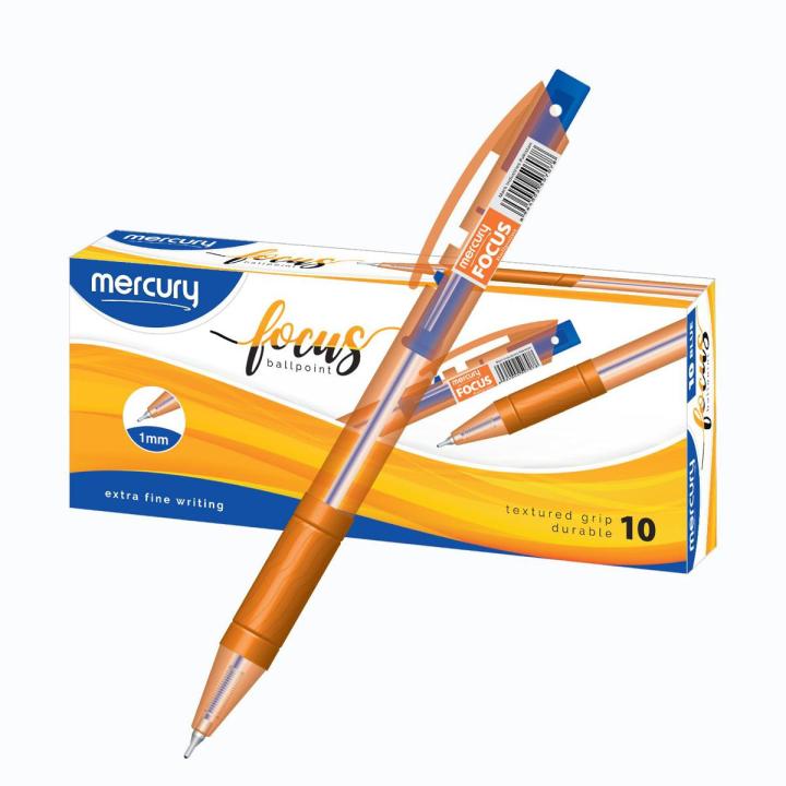 Mercury Focus Ballpoint Pen - 1mm Tip (Box of 10Pcs) | Daraz.pk