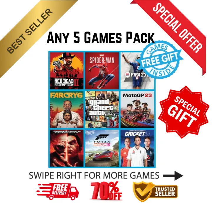 ANY 5 GAMES OF YOUR CHOICE- GAMEs FOR PC (GOOGLE DRIVE/ MEDIAFIRE) - QR ...