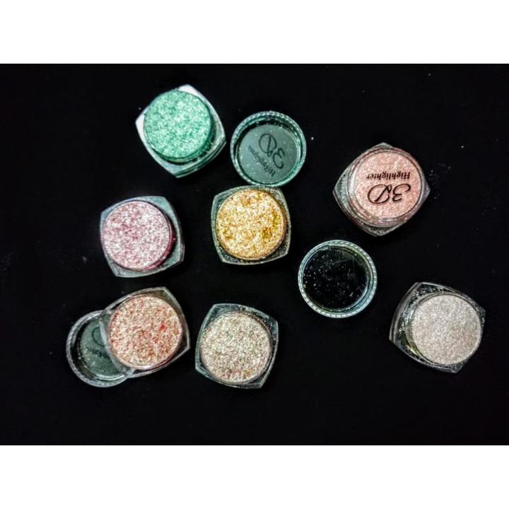 Pack of 06 Highlighter + Shimmer EYE SHADOWS For Perfect Smoky Looks ...
