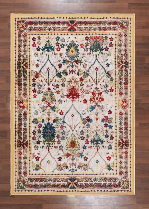 Nayyer Carpets - Multi Color Floral Print Rug | Daraz.pk