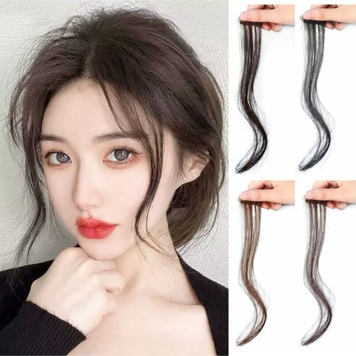 Hair Accessories Front Side Synthetic Hair Bangs Clip in Forehead Hair ...