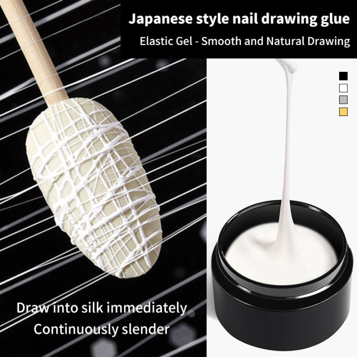 8ml Wire Drawing Gel Nail Polish Spider Web Gel Nail Art Design ...