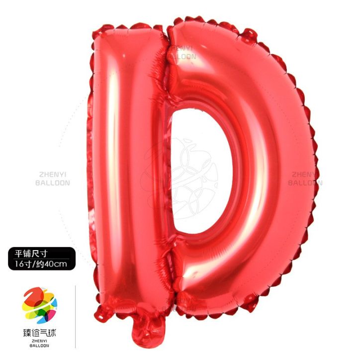 16 inch RED (A-Z) (0-9) letter number balloon wedding decoration ...