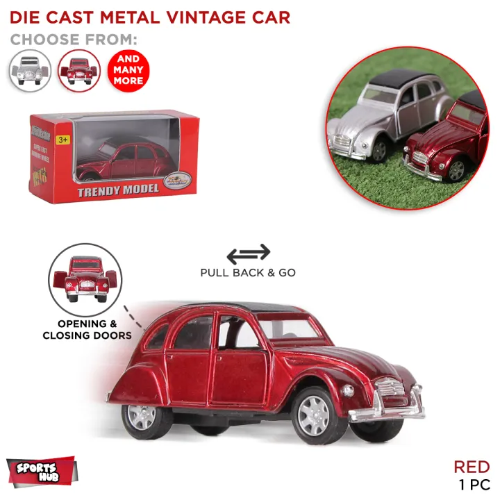 Diecast Car Citroen 2CV Little Beetle Metal Model Cars For Kids And ...