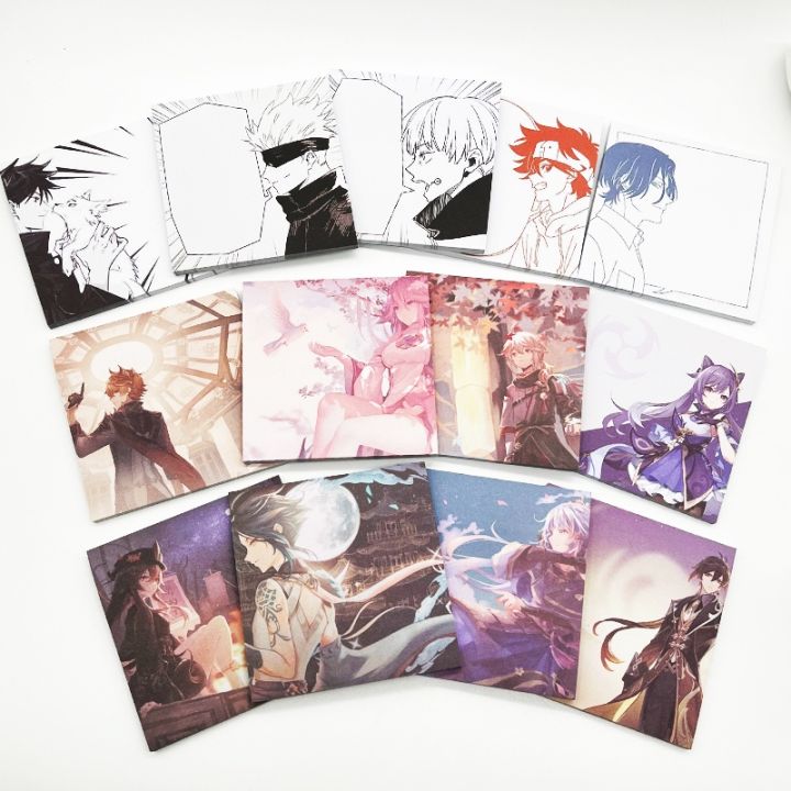 Anime Game Genshin Impact Sticky Notes Jujutsu Kaisen Square Notepad ...