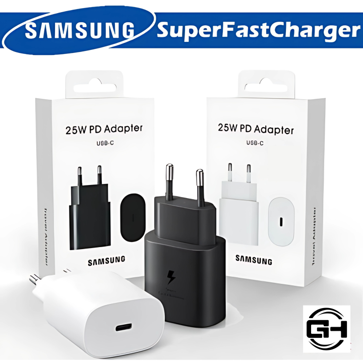 Original Samsung S21 S20 A16 A15 A17 25W Super Fast Charger USB Type C Pd Quick Charging Double ...