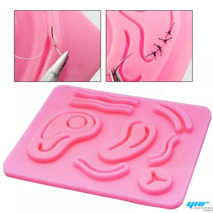 3D Laparoscopic Skin Suture Pad – Soft Silicone Medical Training Pad ...