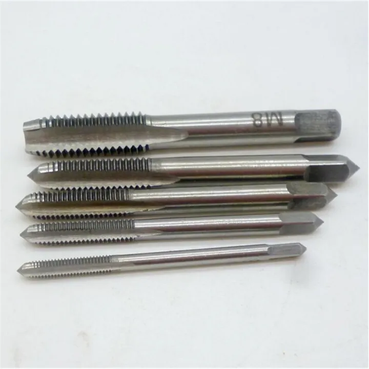 5pcs/Set M3 M4 M5 M6 M8 Hand Tap Straight Flute 3mm-8mm Hand Fast ...