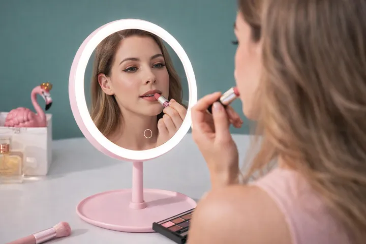 Vanity LED Ring Light Mirror – Perfect for Makeup & Skincare | Daraz.pk