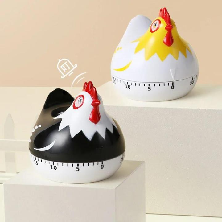 Cartoon Cute Animal Timer 60 Minutes Mechanical Battery-free Timer Hen ...